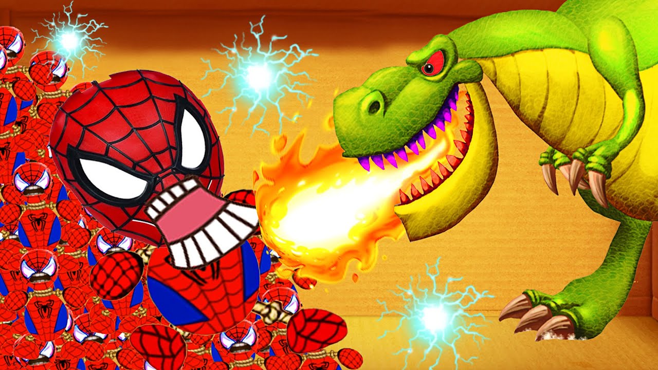 ALL New The Spider Man Vs T-Rex | Kick The Buddy - YouTube