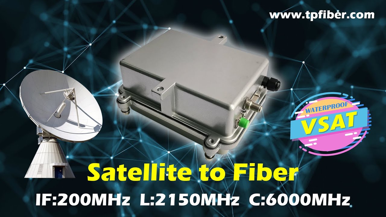 Satellite IF / L / C Band RF over fiber modules with Waterproof house ...