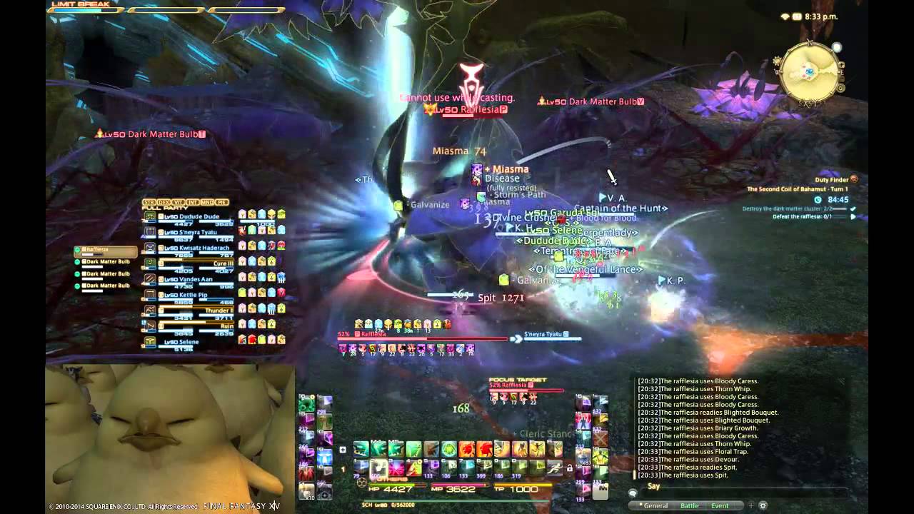 FFXIV Second Coil of Bahamut Turn 1, Rafflesia, quickest kill we've ...