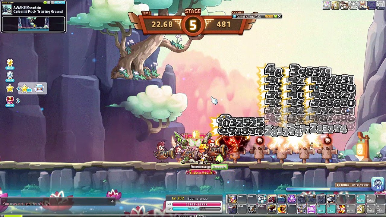 【MapleStory】MAPLESEA BOOTES CANNON MASTER 4TH V - YouTube