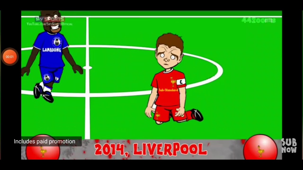 Steven Gerrard and John Terry slipping for 10 minutes - YouTube