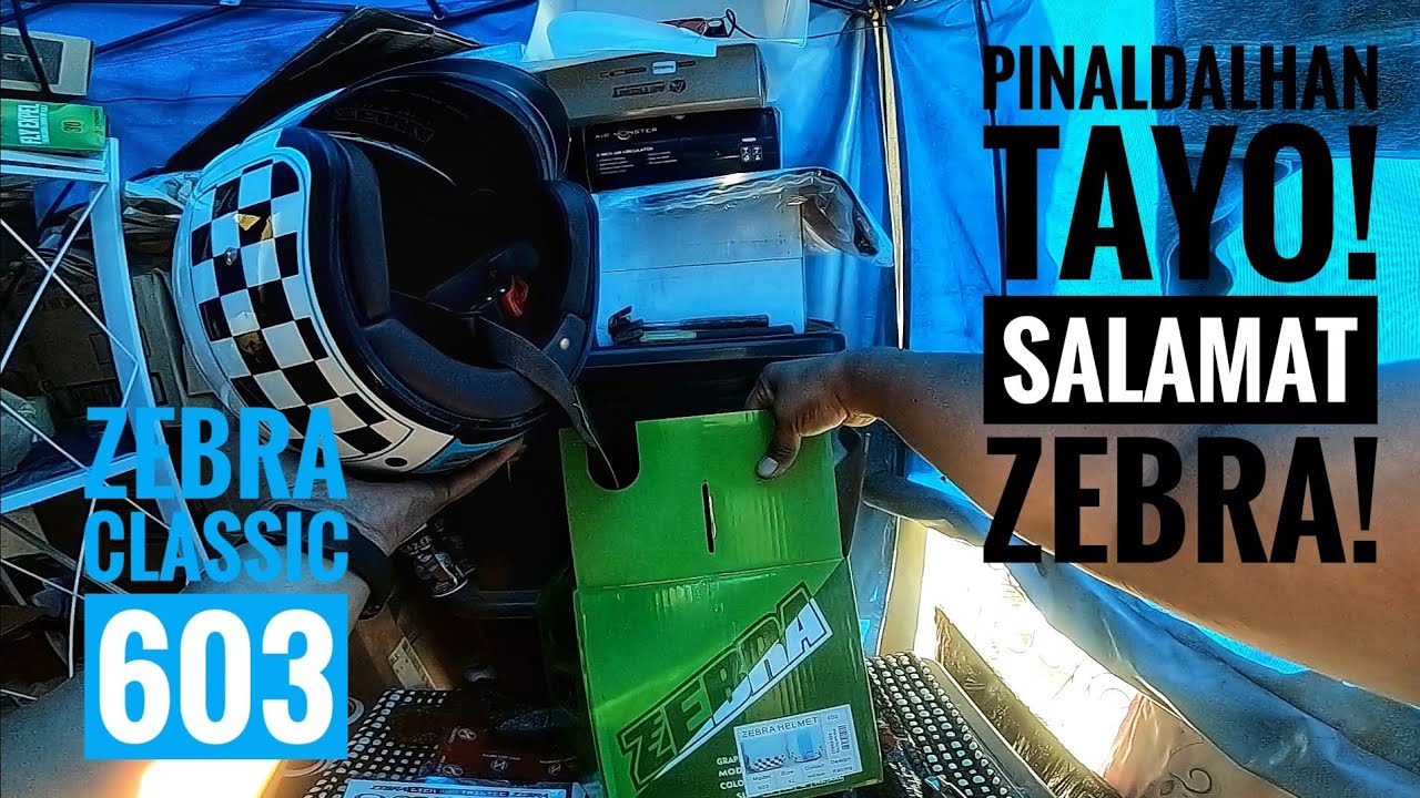 ZEBRA CLASSIC HELMET | NA SCAM AKO! : ZEBRA HELMET 603 | SALAMAT SHOPEE ...