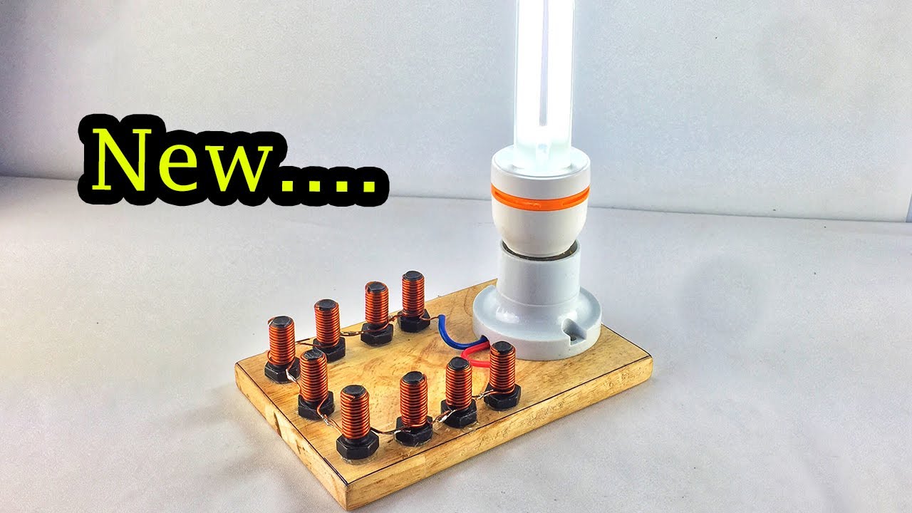 Free Energy Generator Using Light Bulb 220V For Science Project 2020 ...