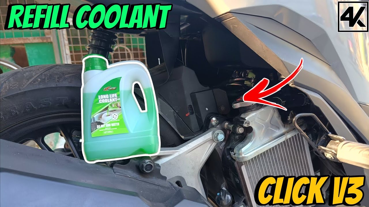 PAANO MAG REFILL NG COOLANT SA HONDA CLICK V3 - YouTube