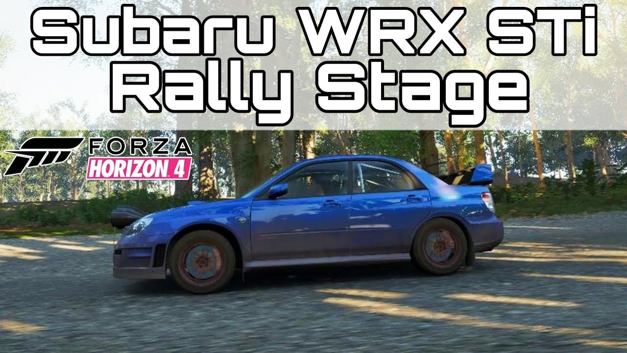Forza Horizon 4 - Subaru WRX STi Rally Stage - YouTube