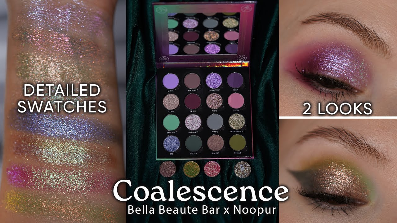 Bella Beaute Bar x Noopur Coalescence Palette | Detailed swatches and 2 ...