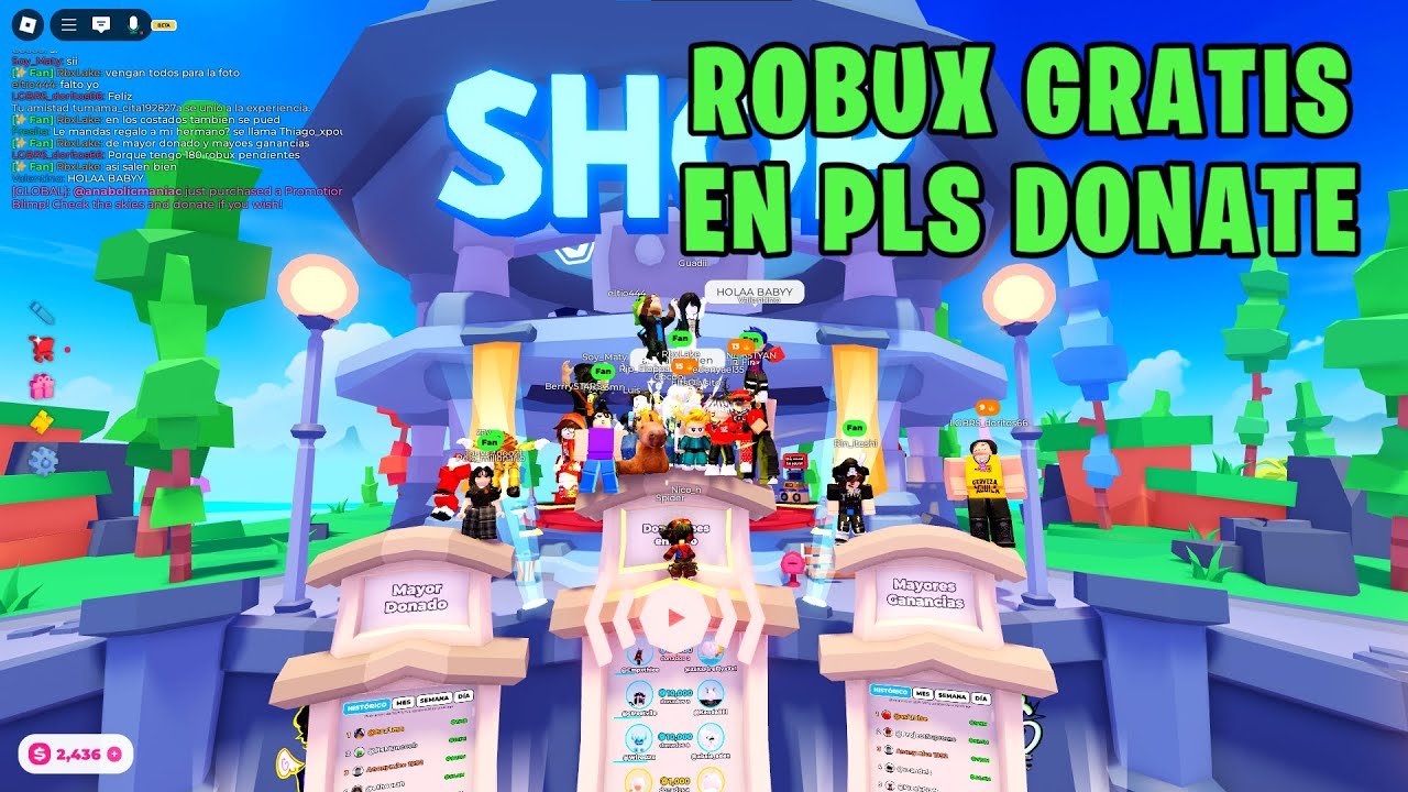 REGALANDO ROBUX EN MEGA DONATE - HASTA LLEGAR A 100.000 DONADOS🔴 - YouTube