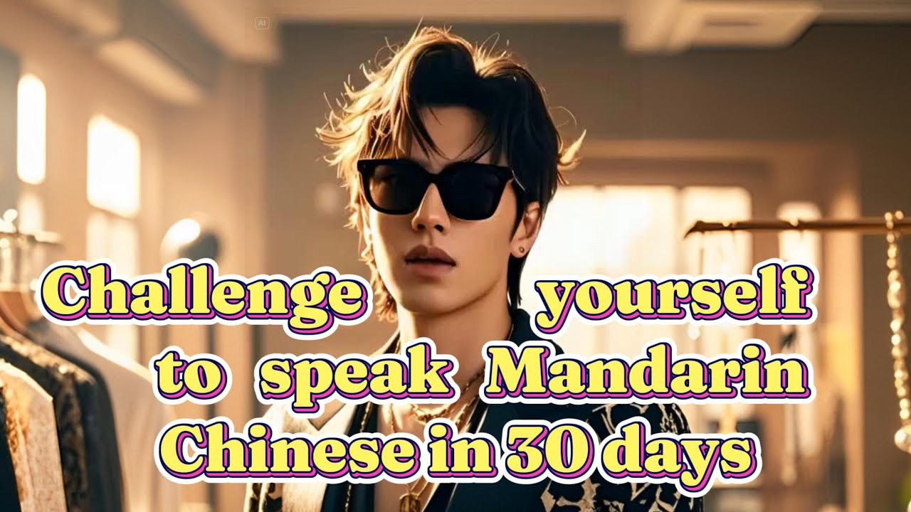 Challenge yourself to speak Mandarin Chinese in 30 days（3 minutes every ...