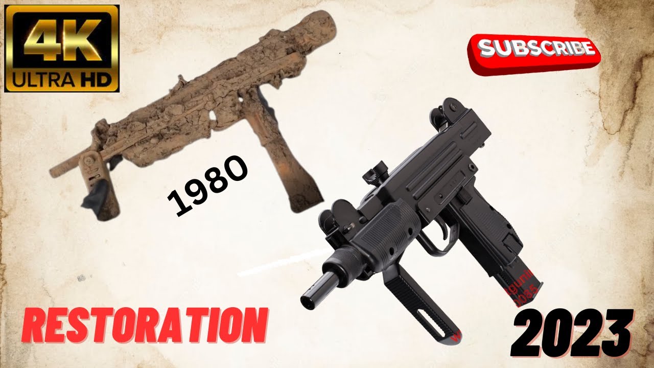 Restoring destroyed Uzi Gun ! extremely satisfying | gun restoration ...