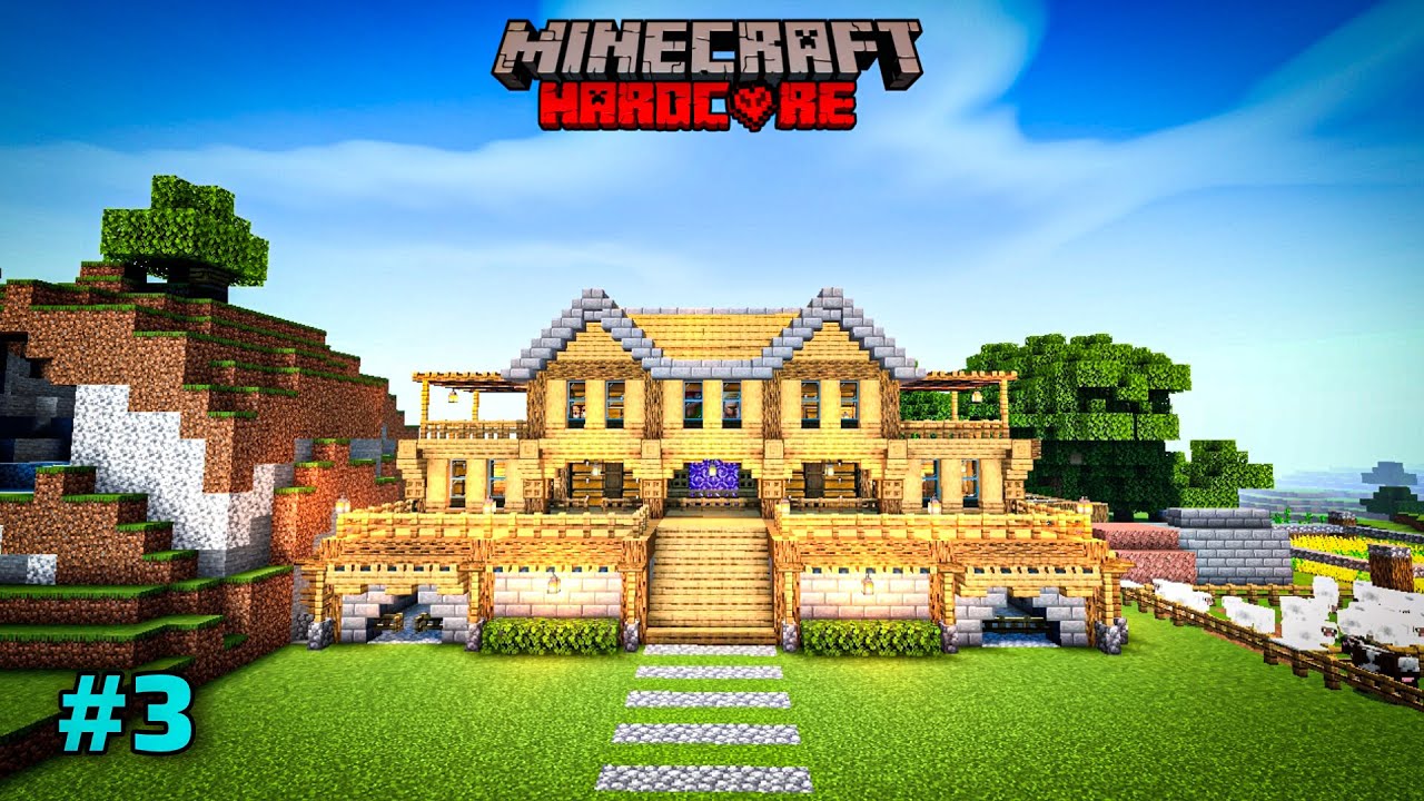 Minecraft Ultimate Survival House in Hardcore! world #3 - YouTube