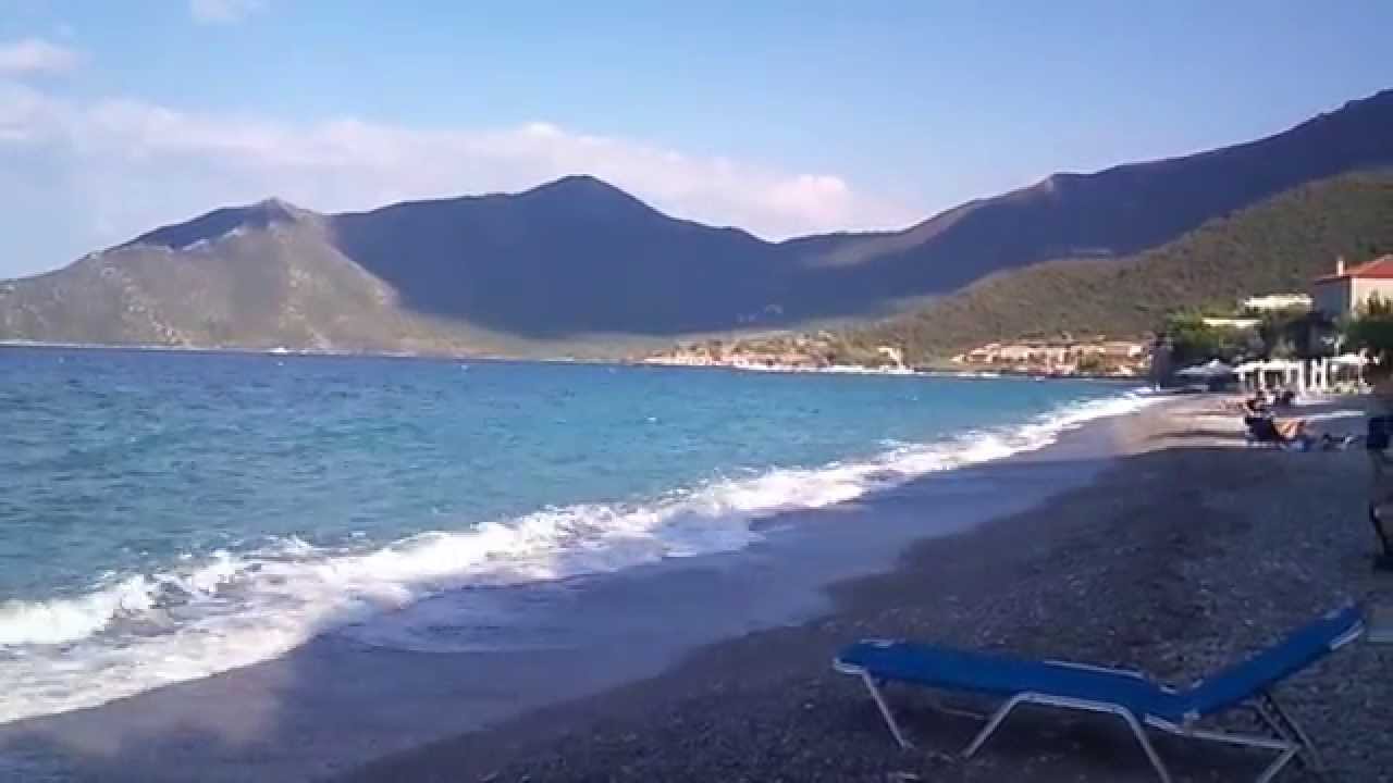 Παραλία Πούλιθρα Λεωνιδίου - YouTube
