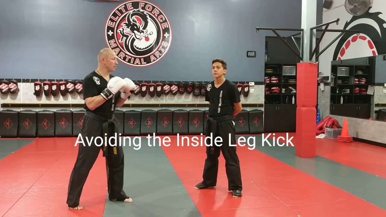 Avoiding the Inside Leg Kick - YouTube