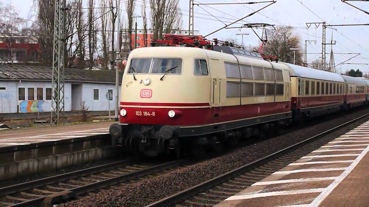 Baureihe 103 Einfahrt + Ausfahrt in Elmshorn - class 103 german ...