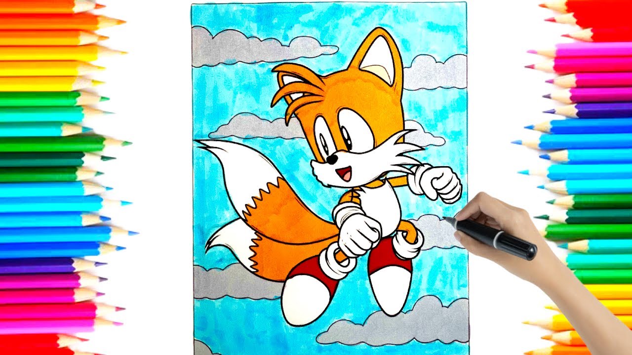 How to Color Tails from Sonic - YouTube