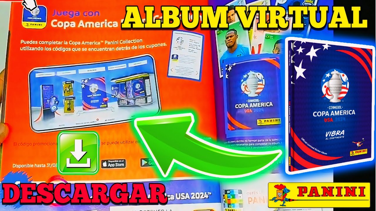Como DESCARGAR ÁLBUM VIRTUAL PANINI COPA AMERICA 2024 - YouTube