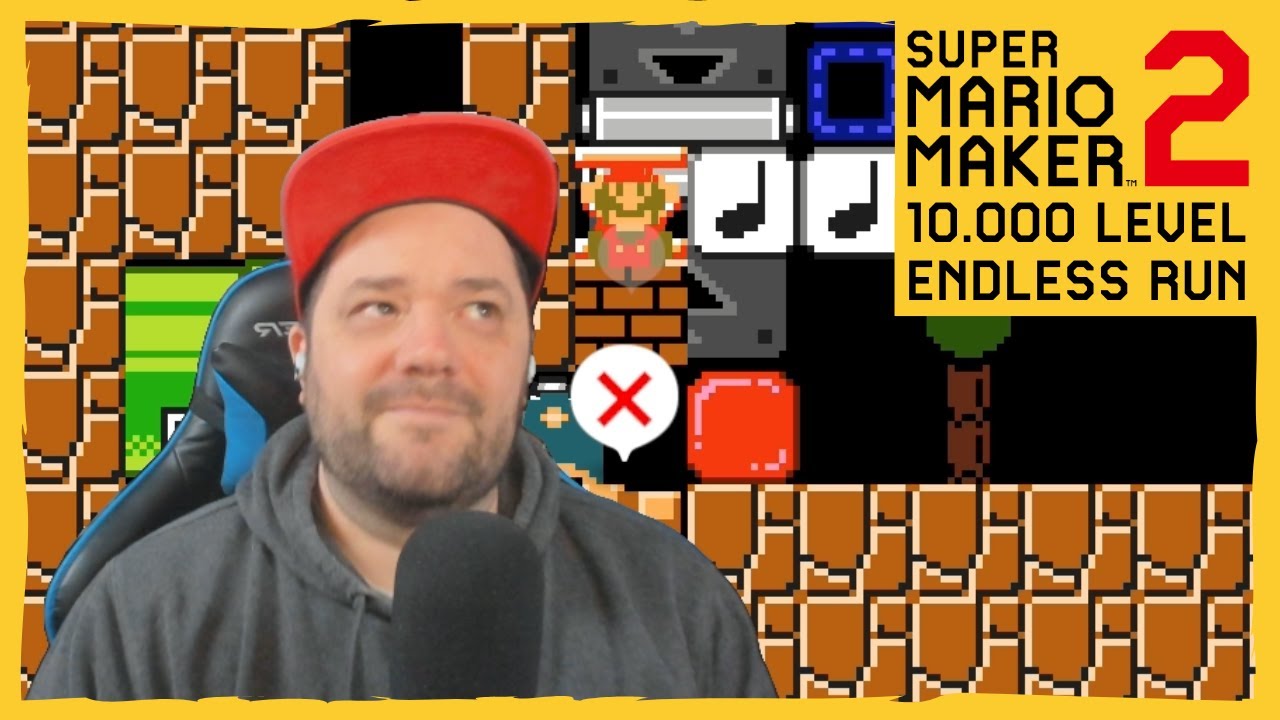 1785+ | 10K Endless RUN | 10000 Level Mario Maker 2 Challenge - YouTube