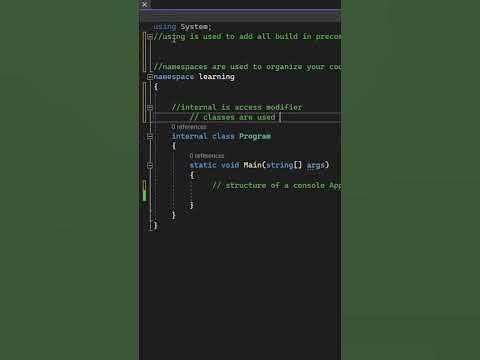 C# Console Application Structure | |#MortalTech | #2 - YouTube