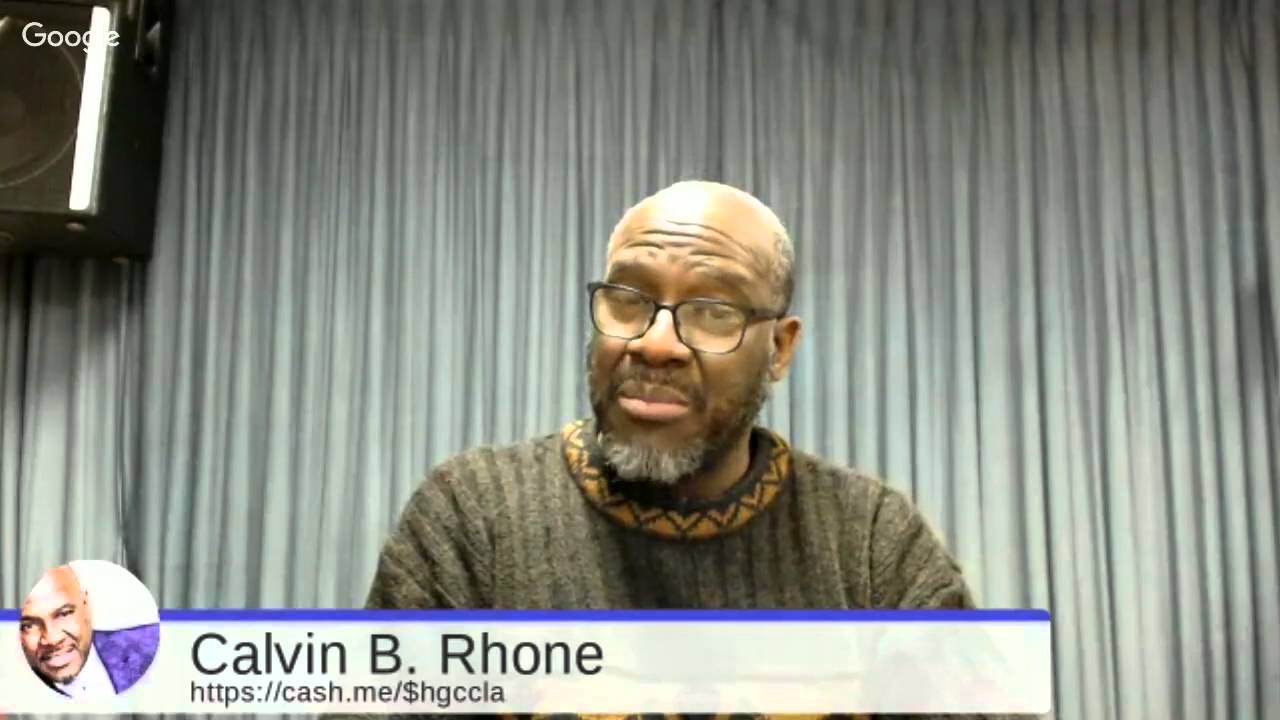 Word Encounter with Calvin Bernard Rhone - YouTube