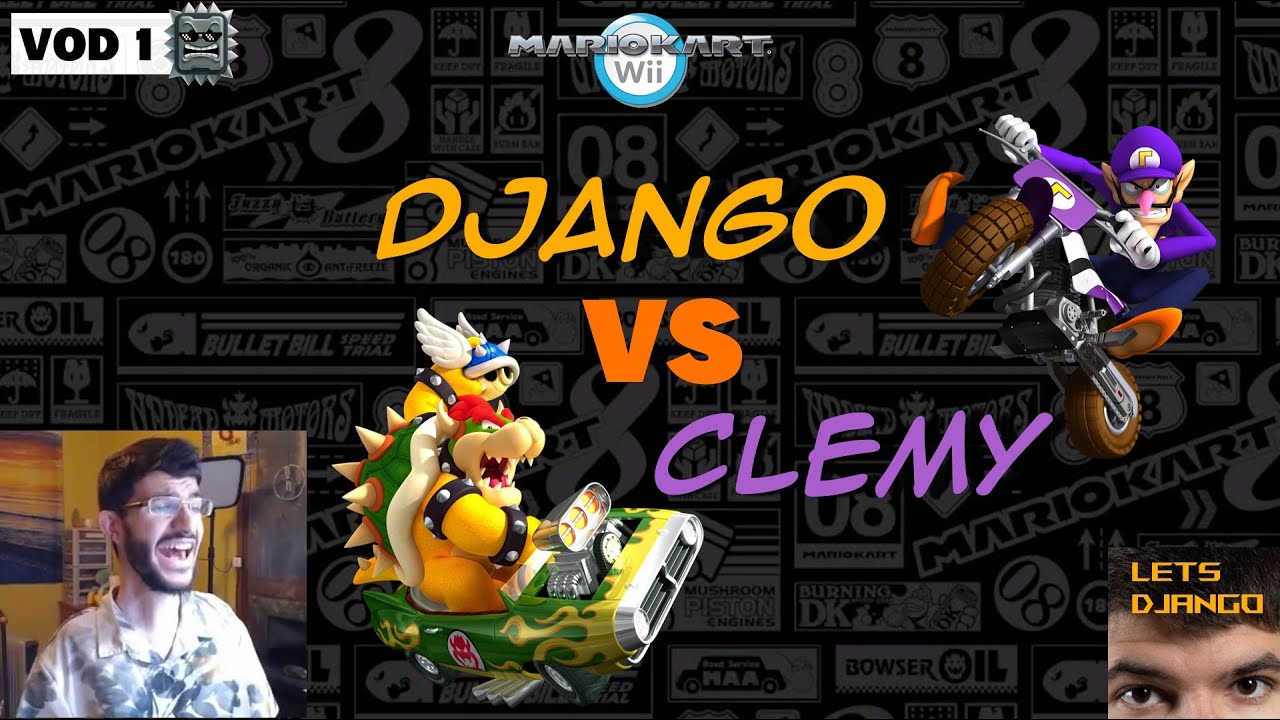 DJANGO vs CLEMY : Item Rain sur MKWii || Vod du 30/10/24 - YouTube