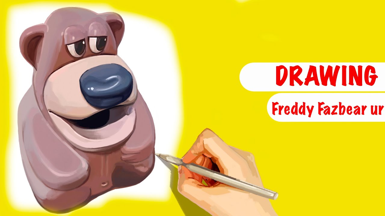 How to DRAW Freddy Fazbear ur ur ur ur - YouTube