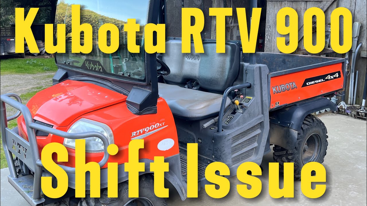 Kubota RTV900 Shift Issue - YouTube