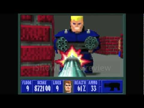 Wolf 3D Episode 1 Level 9 Boss: Hans Grosse - YouTube