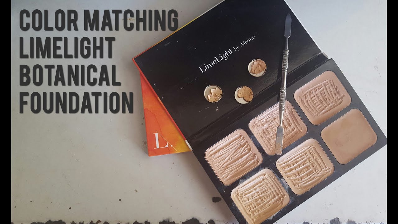 Color Matching LimeLight Botanical Foundations - YouTube