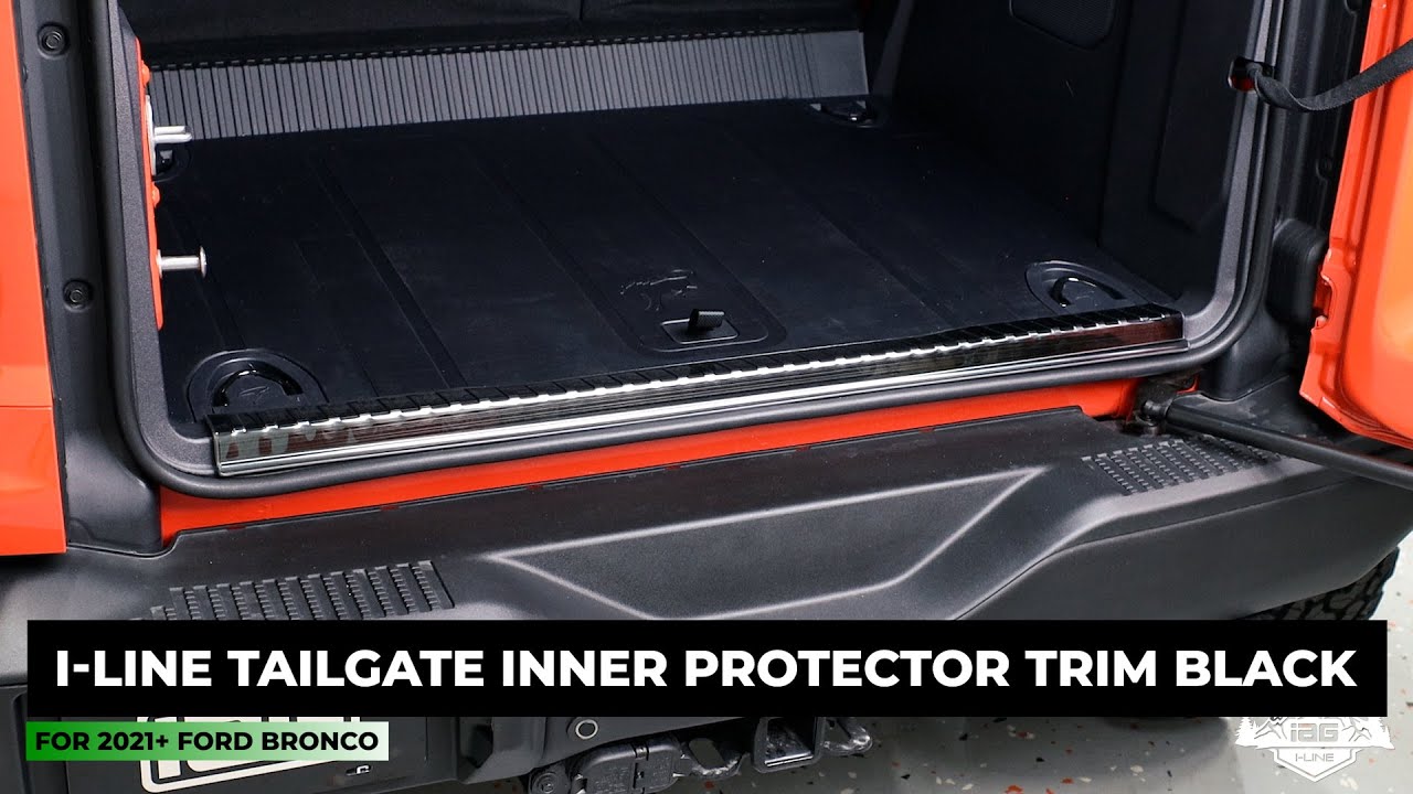 IAG I-Line Stainless Tailgate Inner Protector Trim Black 2021+ Ford ...