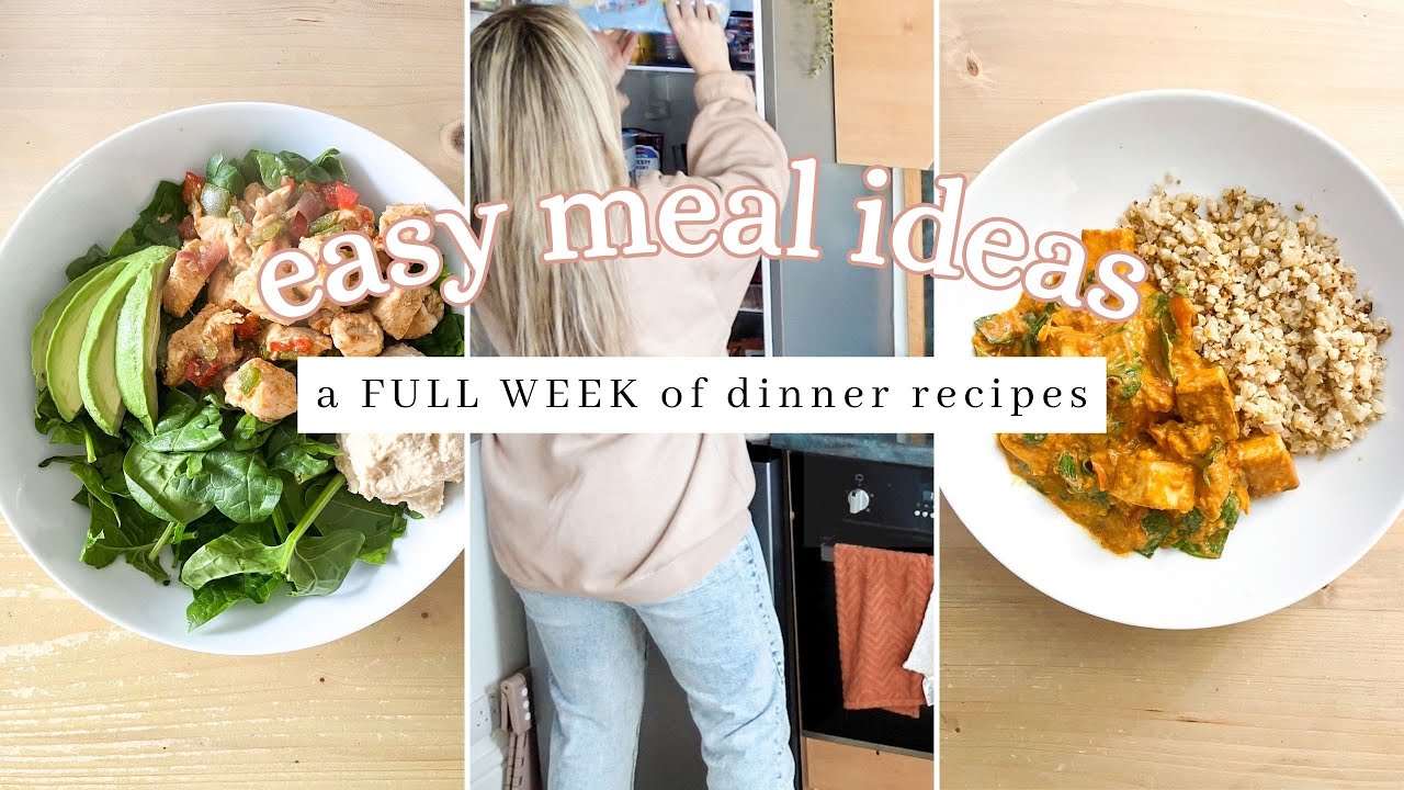 5 Easy, Simple + Delicious Dinner Recipes | A Week Of Dinner Ideas ...