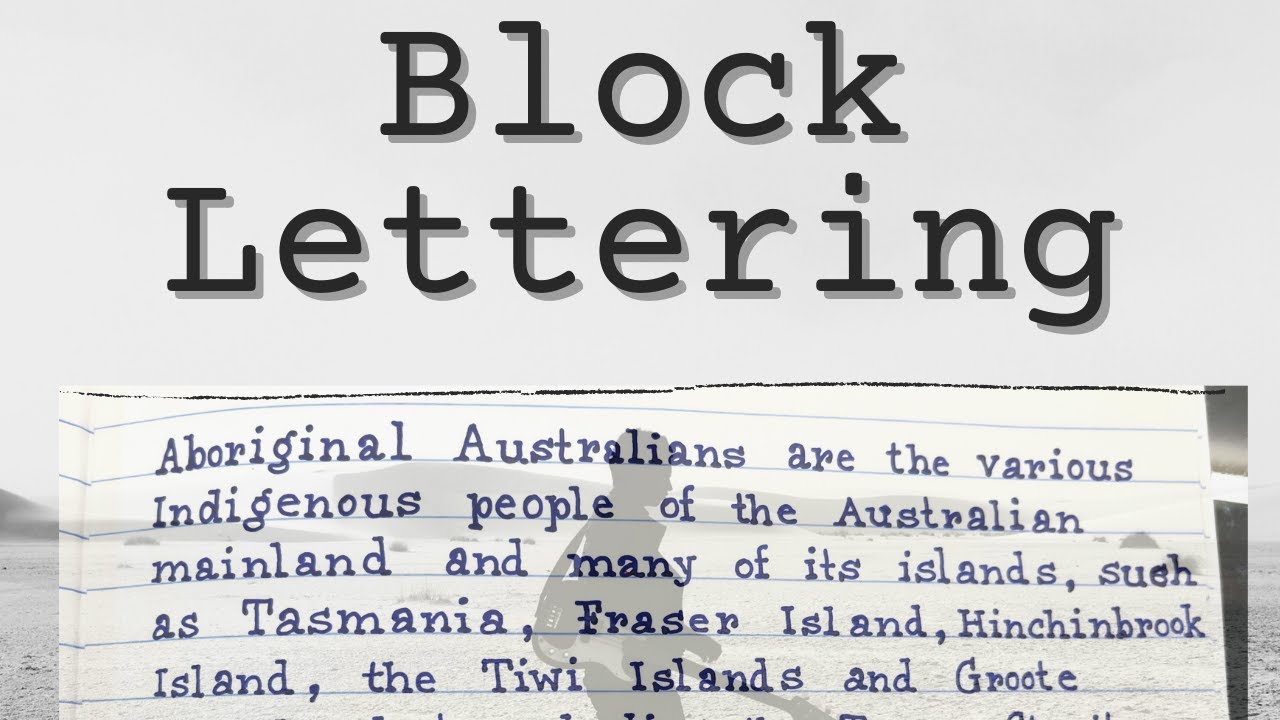 Neat and Clean Block Handwriting|Block Writing Styles and Handwriting ...