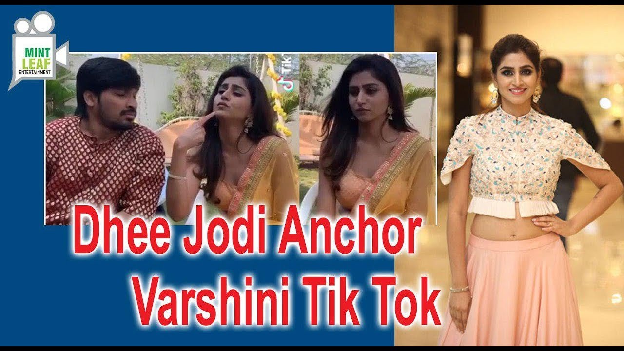 Dhee Jodi Anchor Varshini Latest Dubsmash Video || Latest Tik Tok ...