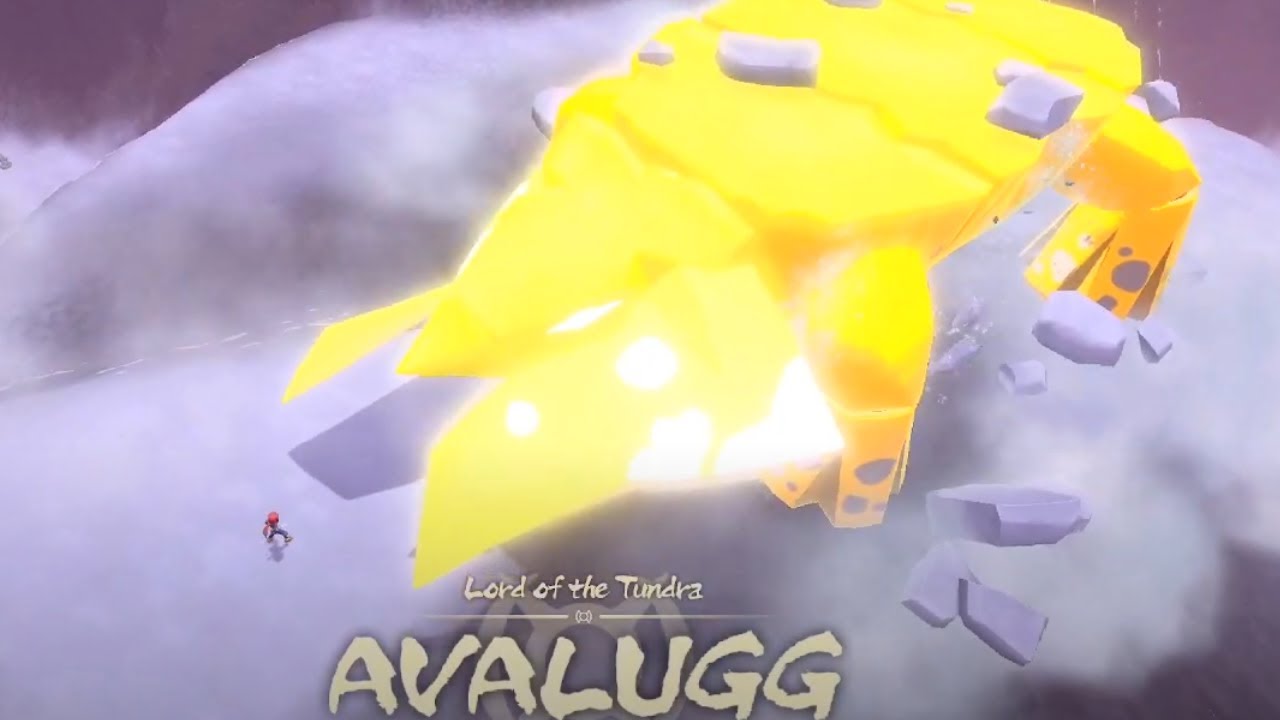 How to beat AVALUGG "Lord of the Tundra" Boss Fight - Pokemon Legends ...