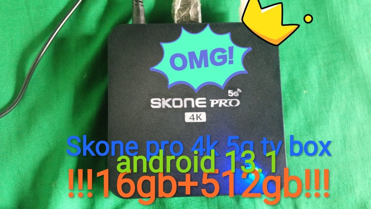 skone pro 5g 4k android tv box - YouTube