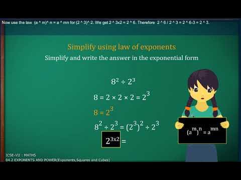 EXPONENTS SQUARES AND CUBES 2 - YouTube