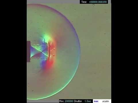 Shock Tube Using Color Schlieren Technique - YouTube
