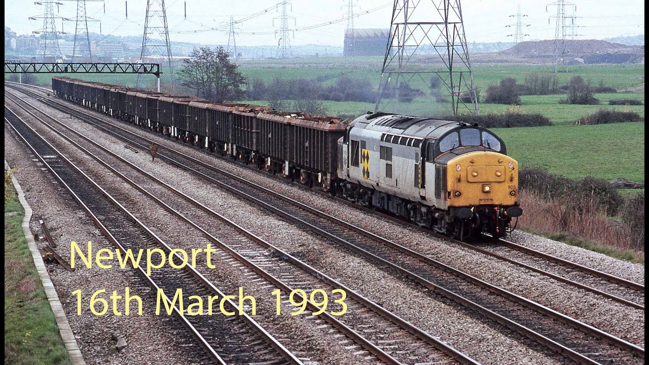A Day Lineside at Duffryn, Newport 16th March 1993 - YouTube