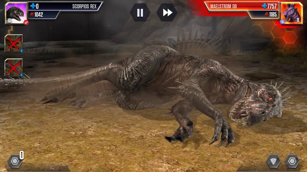 MAELSTROM 08 WORLD EVENT BOSS - JURASSIC WORLD THE GAME 1:) - YouTube