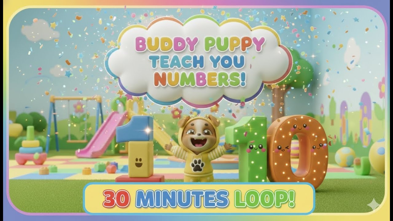 Buddy Puppy Teach You Numbers- Learn Numbers with Buddy Puppy | 30 ...