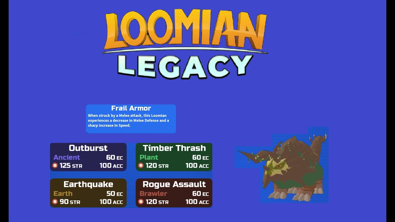 Colossotrops has Outburst, and its OP. Loomian Legacy PVP. - YouTube