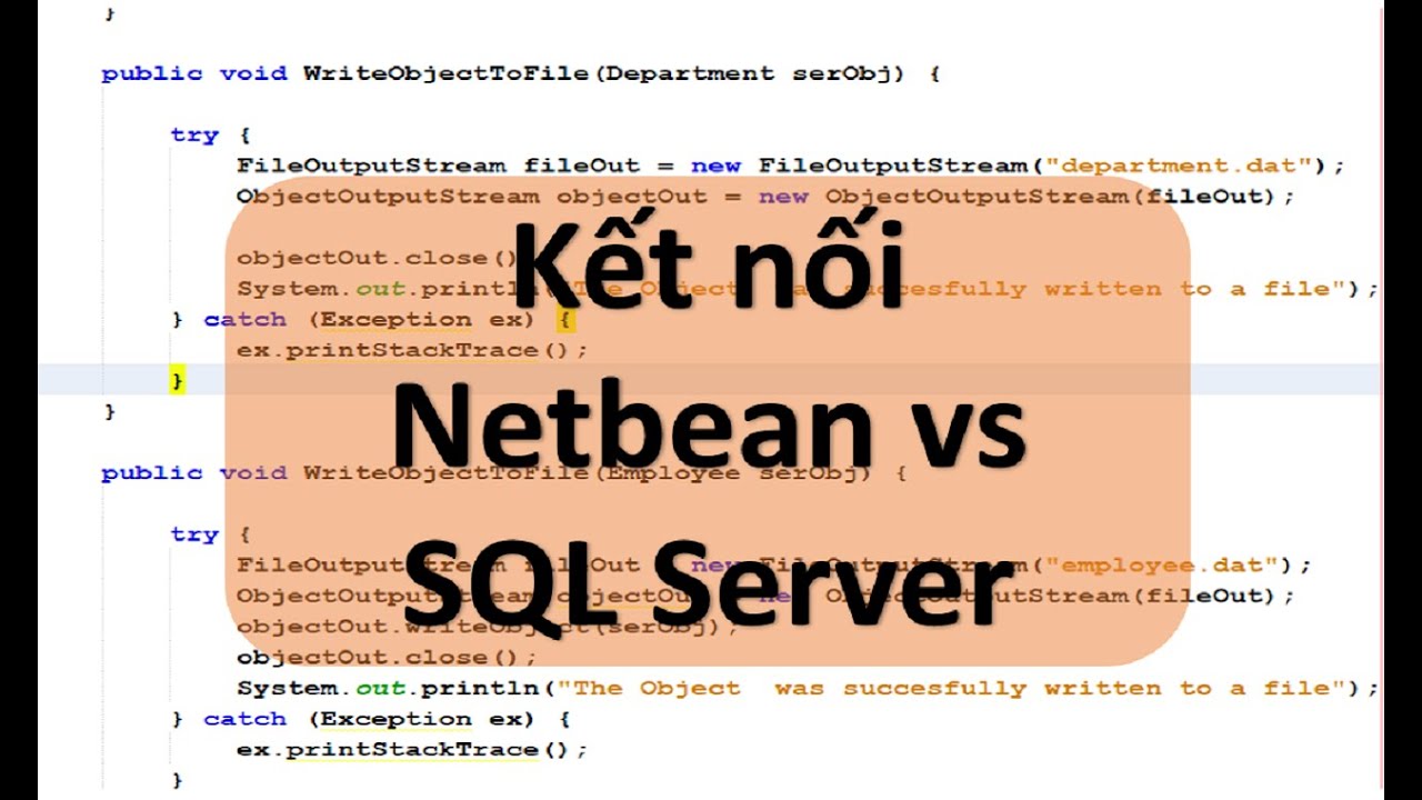 Kết nối Netbean với SQL Server để lấy dữ liệu bằng JDBC - YouTube