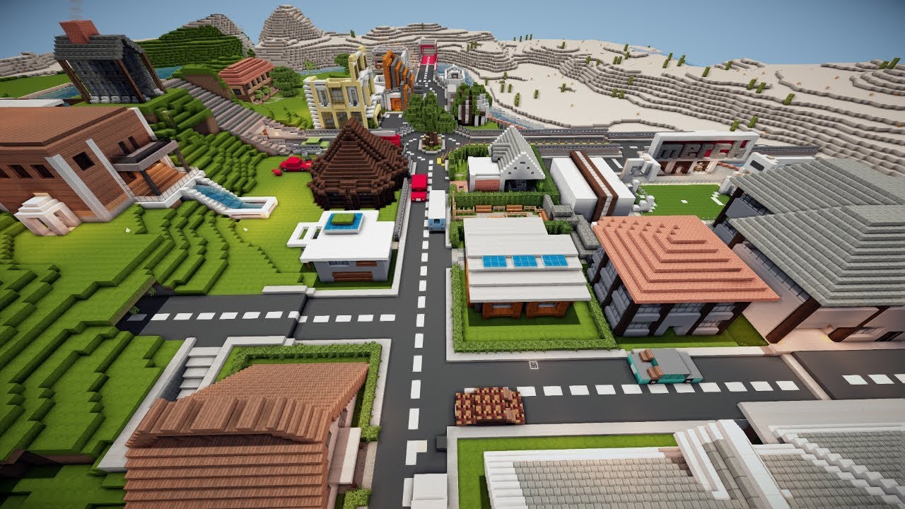 MINECRAFT City of Community - Wohnviertel - YouTube