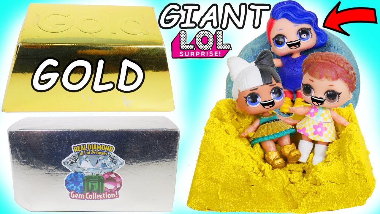 LOL Surprise Dolls Dig for GOLD Diamond + Lil Sisters Blind Bags! - YouTube