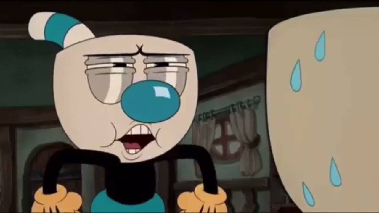Mugman breaks his handle (EARRAPE) - YouTube