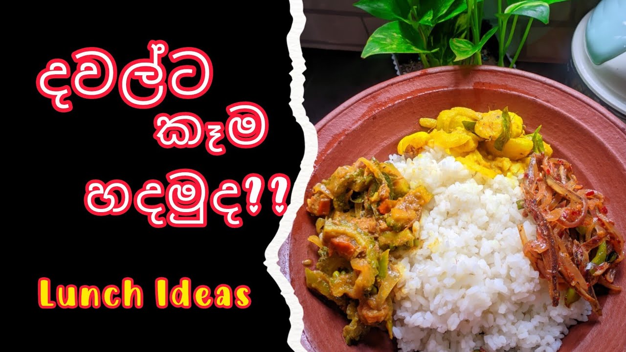 දවල් කෑම හදමුද 😋😲| srilankan style lunch menu | Lunch ideas Sinhala ...