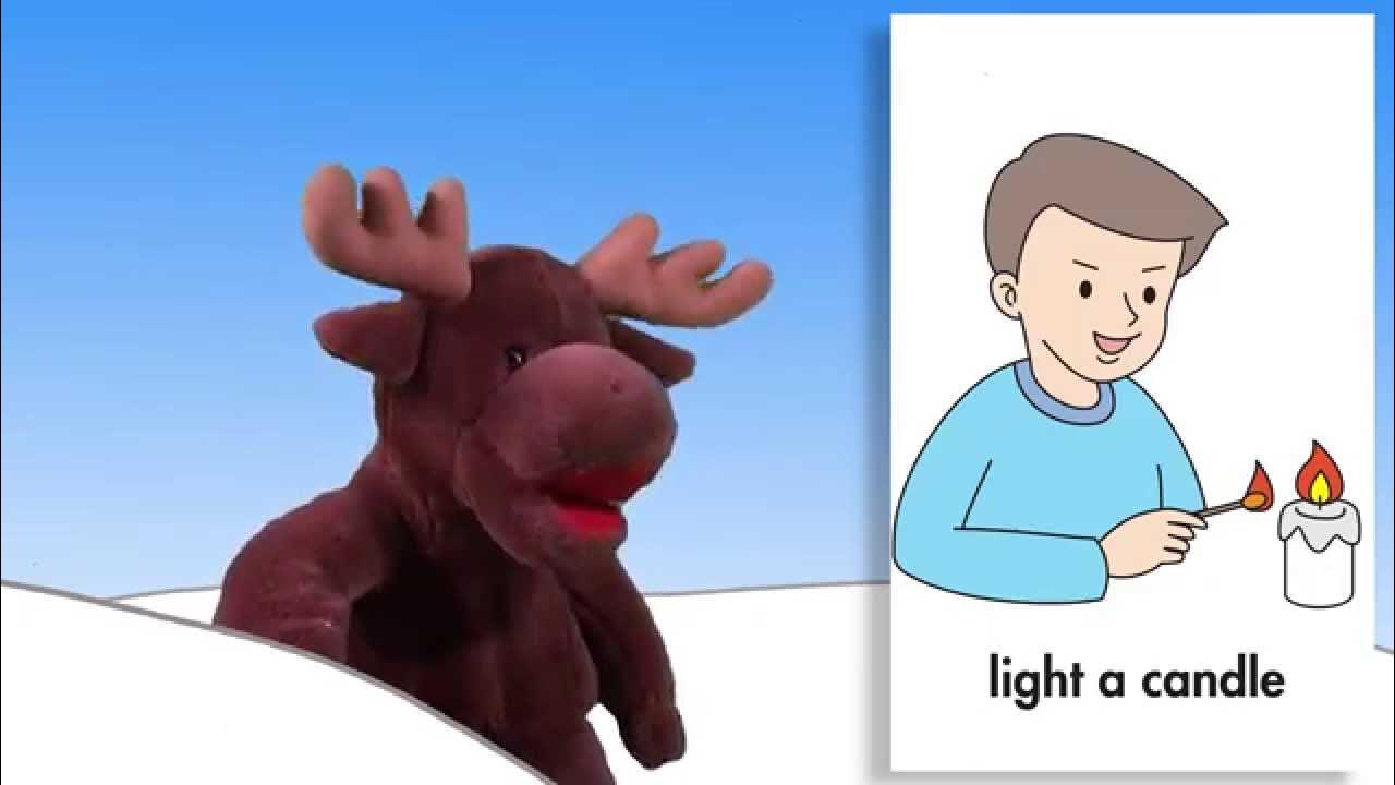 Learn Christmas Verbs | Talking Flashcards - YouTube