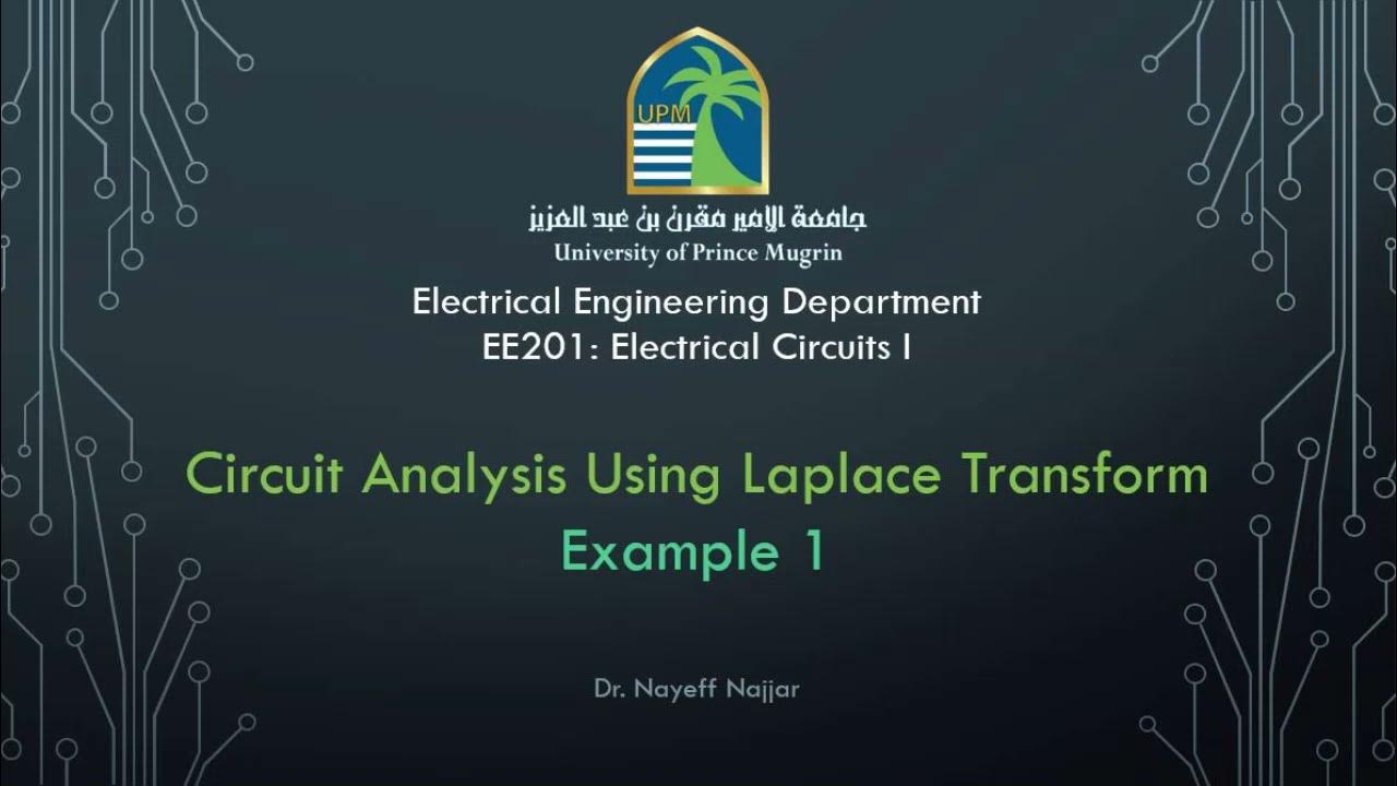 Circuit Analysis using Laplace Example 1 - YouTube