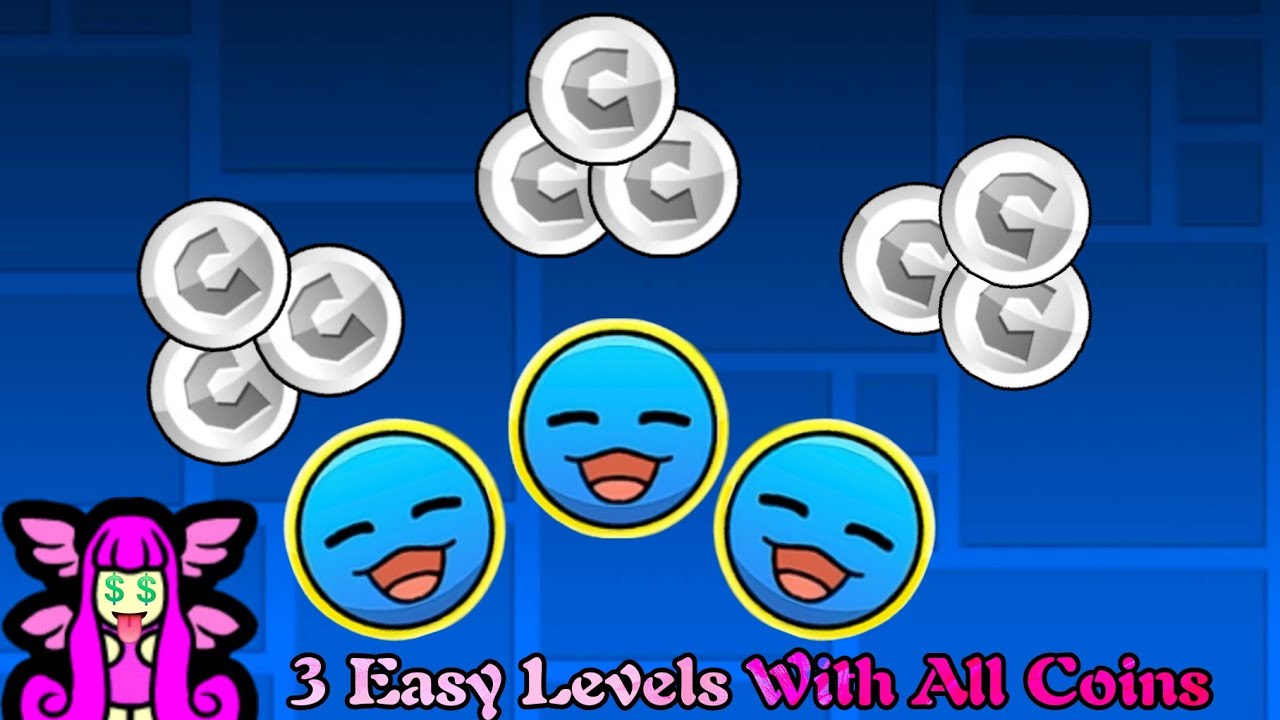 3 Easy Levels… but I Collect ALL Coins! (Geometry Dash) - YouTube