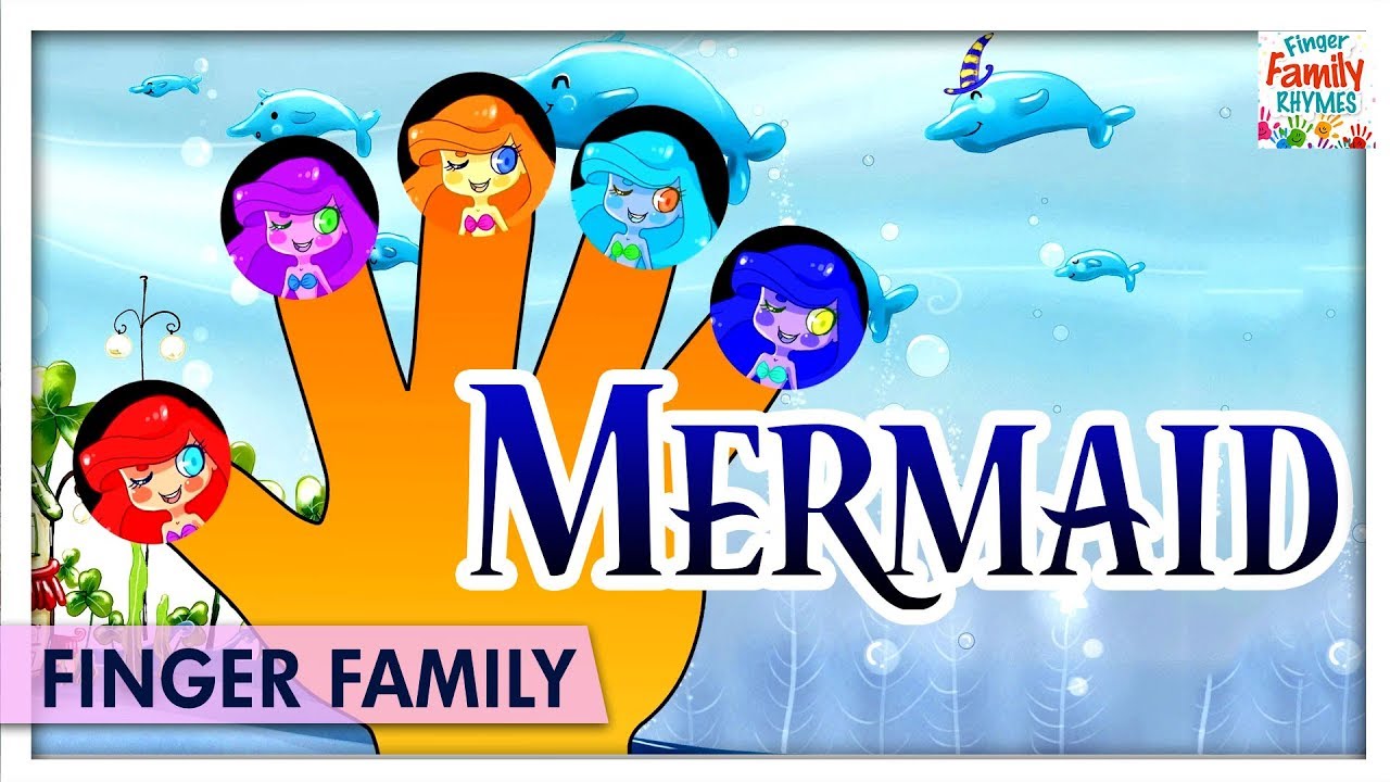 Mermaids Finger Family || Daddy Finger Song || Nursery Rhymes & Songs ...