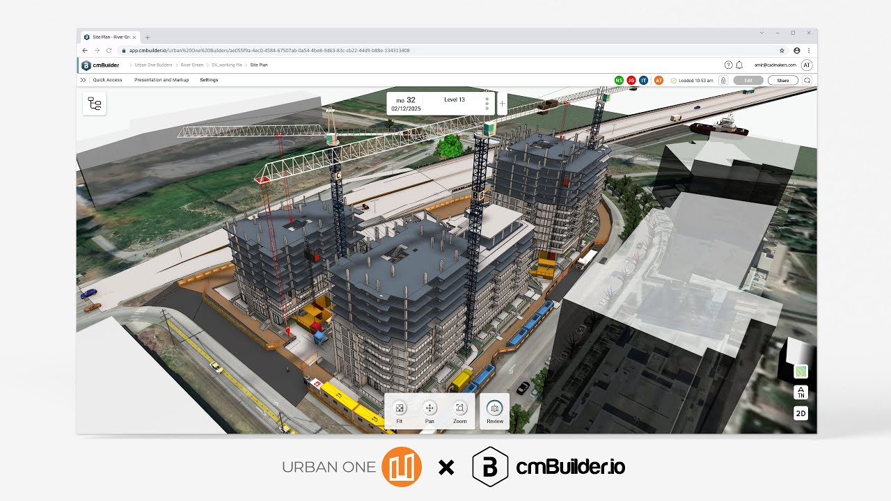 Urban One Builders - cmBuilder 4D simulation of multi-tower mixed use ...