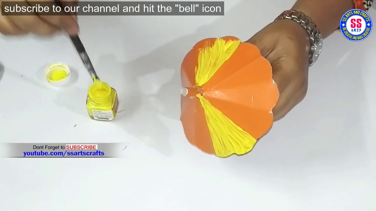 DIY Umbrella for Ganesh Chathurthi|Easy cardboard Umbrella|Best out of ...